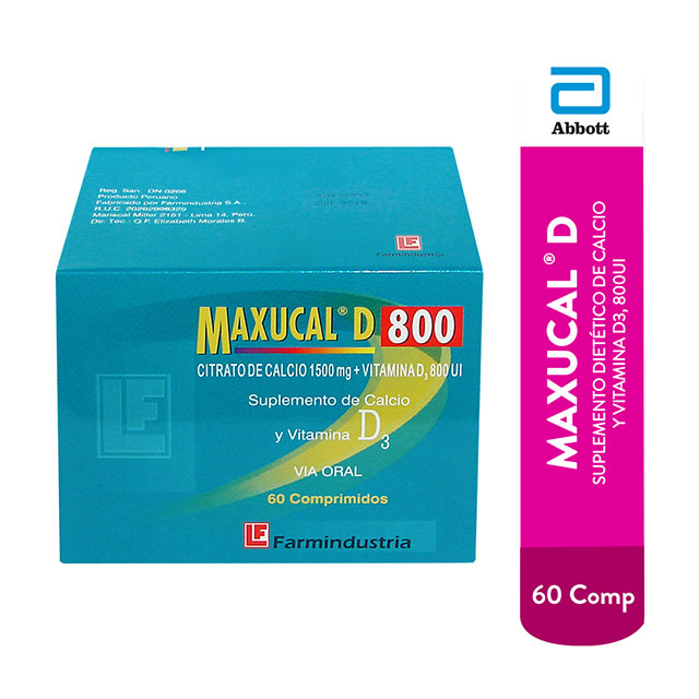Maxucal D 800 Comprimidos - Mifarma