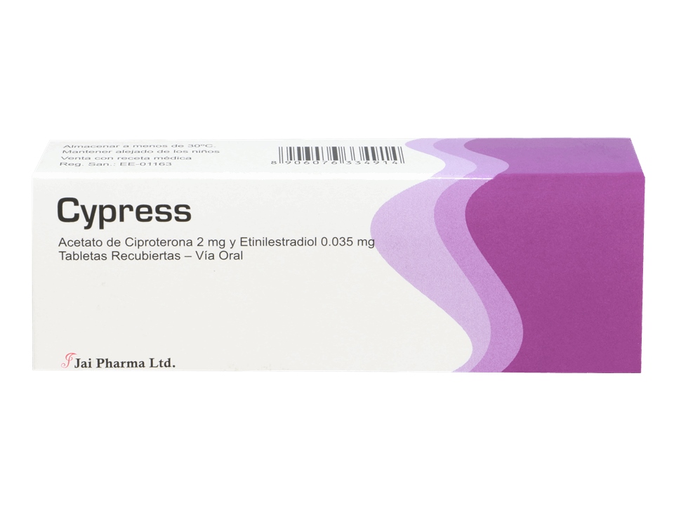 Cypress 2 mg - 0.035 mg Tableta Recubierta | Inkafarma
