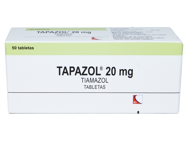 Tapazol 20 mg Tableta Caja 50 UN - Mifarma