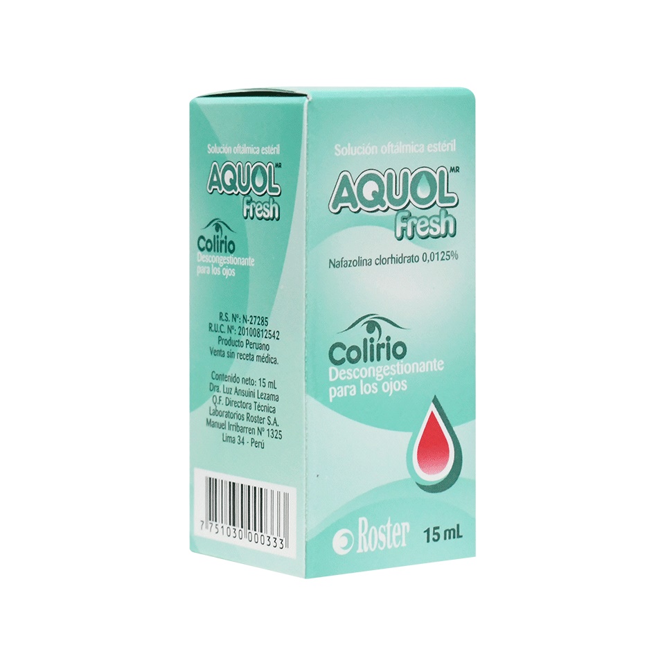 Aquol Fresh 0.0125 % Colirio Solución Oftálmica 15ml | Inkafarma