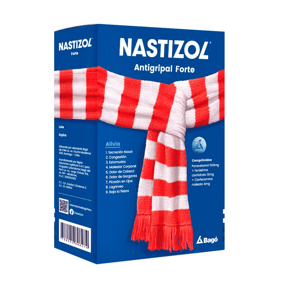 Nastizol Antigripal Forte Comprimido | Inkafarma