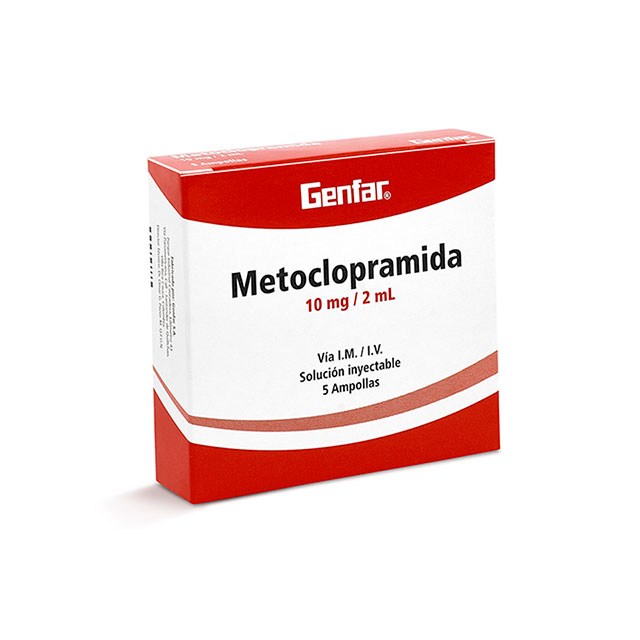 Metoclopram GEF 10mg/2ml Solución Inyectable - Mifarma