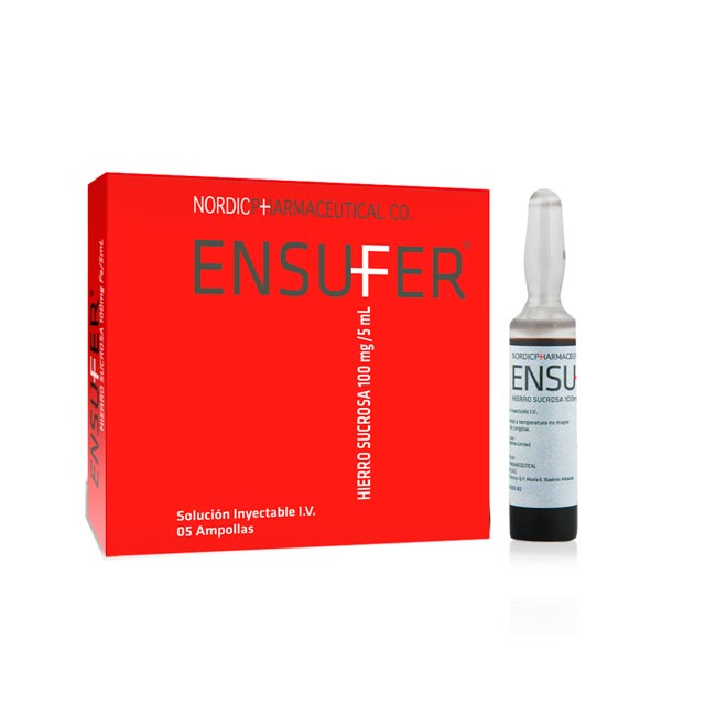 Ensufer 100 mg Fe/5ml Solución inyectable - Mifarma