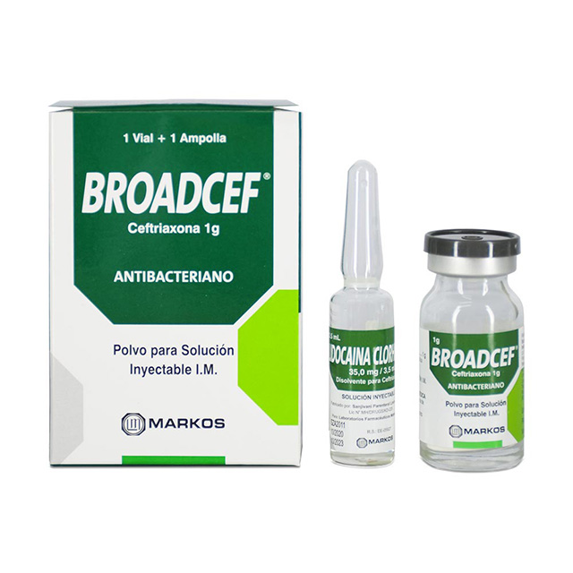 Broadcef 1G Solución Inyectable - Mifarma