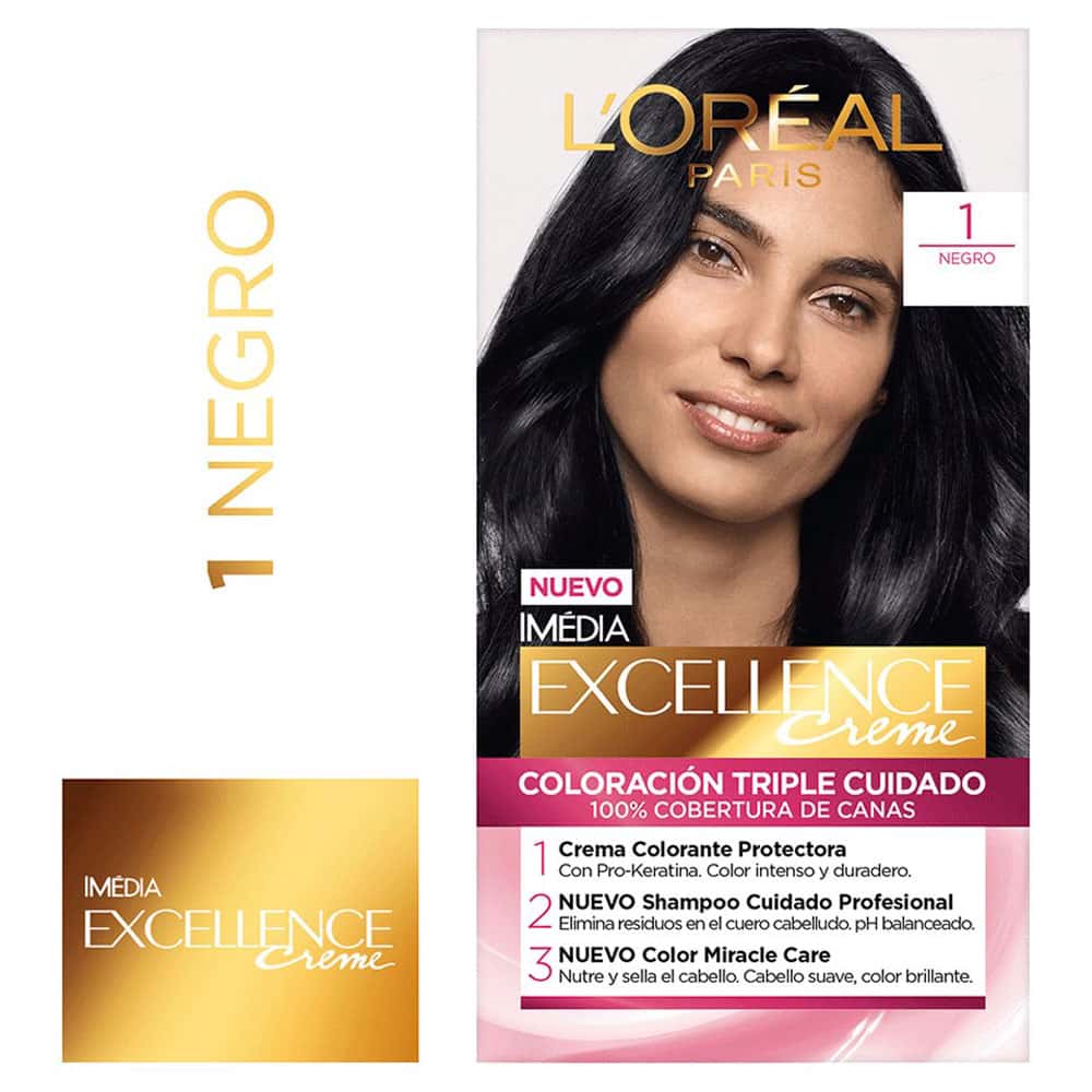 Tinte para Cabello Negro #1 Excellence | Inkafarma