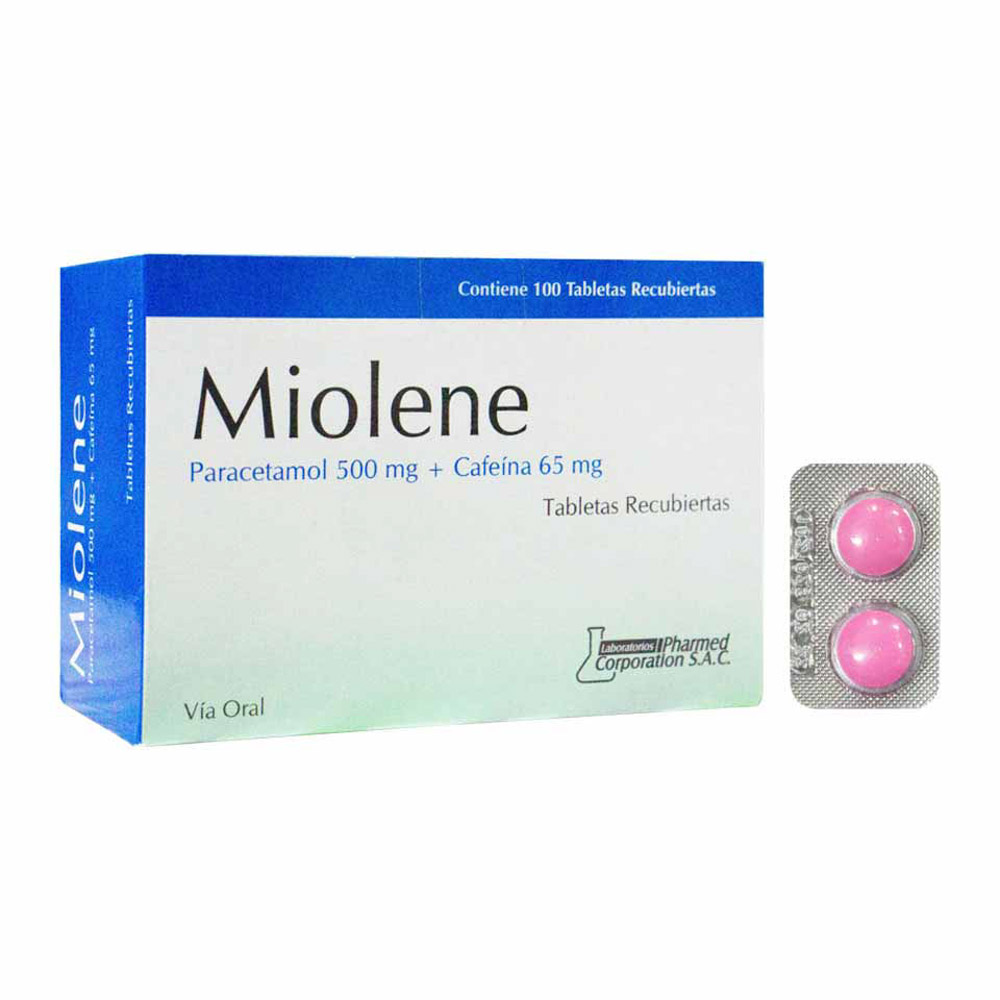 Miolene 500 mg - 65 mg Tableta recubierta | Inkafarma