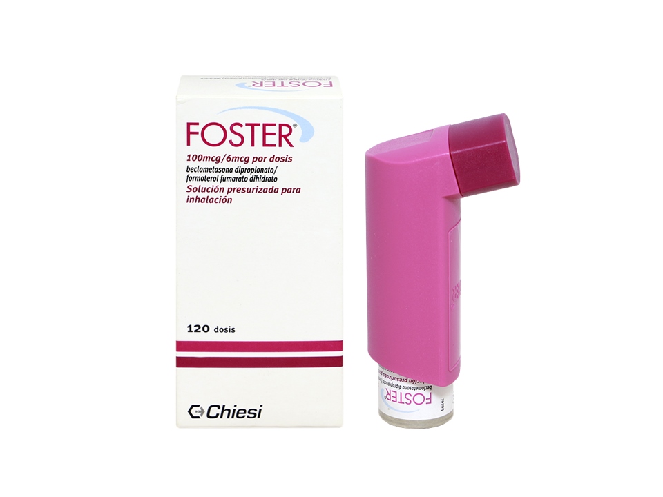 Foster 100mcg-6mcg/Dosis Solución Inhalador | Inkafarma