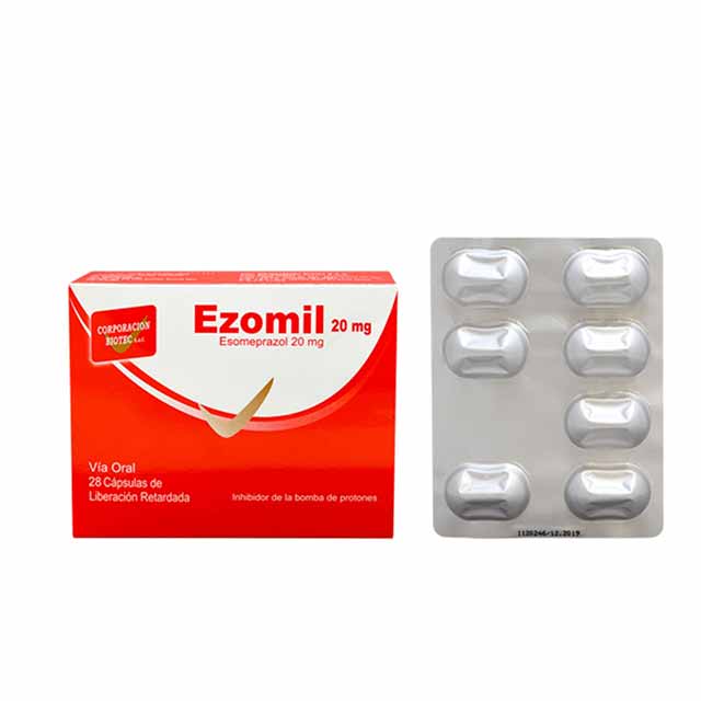 Ezomil 20mg Cápsula de Liberación Retardada - Mifarma