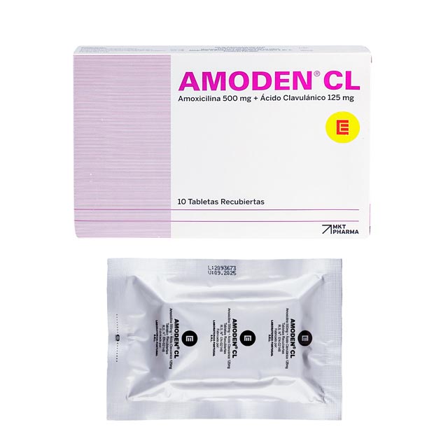 Amoden CL 500mg- 125mg Tableta Recubierta - Mifarma