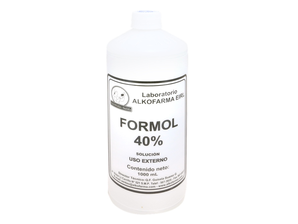 Formol 40% Líquido - Frasco 1000 ML | Inkafarma