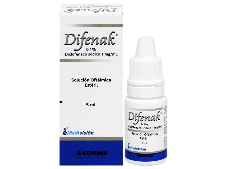 Difenak 0.1% Solución Oftálmica | Inkafarma
