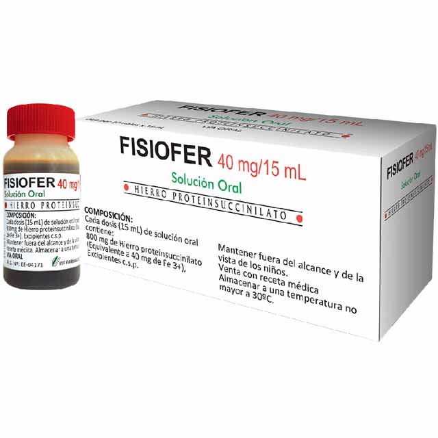 Fisiofer 40 Mg/15 Ml Solución Oral 10 UN - Mifarma