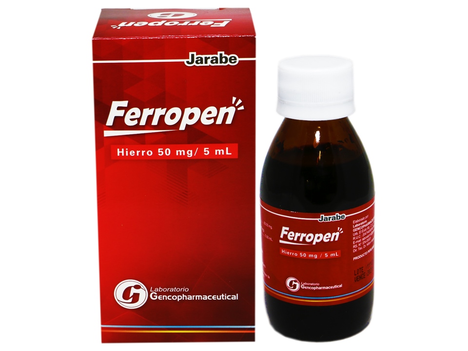 Ferropen 50mg/ 5ml Jarabe - Frasco 100 ML | Inkafarma