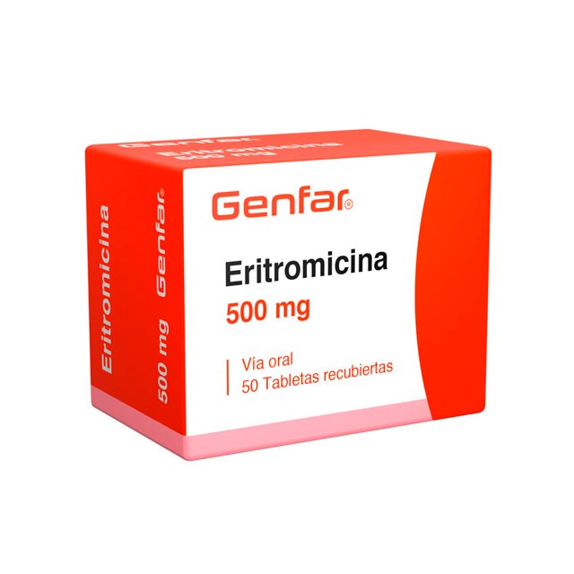 Eritromicina 500mg Tableta Recubierta - Mifarma