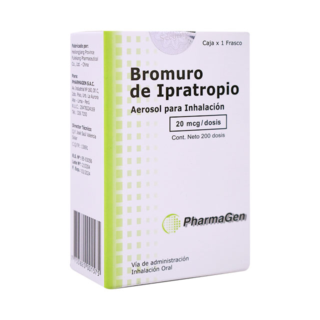 Bromuro de Ipratropio 20mcg Aerosol - Mifarma