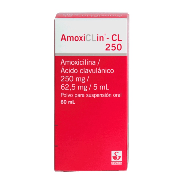 AmoxiCLin CL 250mg-62,5mg/5 mL Suspensión - Mifarma