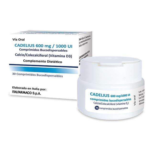 Cadelius 600mg-1000UI Comprimido - Mifarma