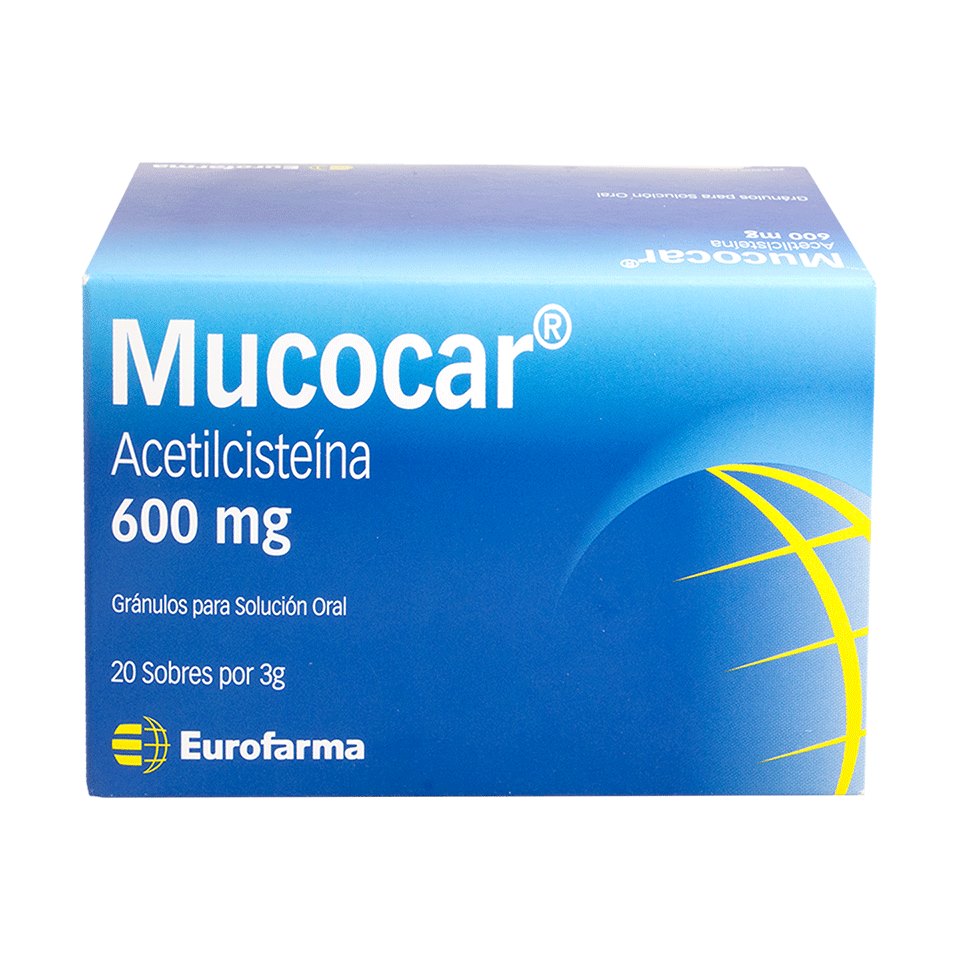 Mucocar 600mg/3g Gránulos para solución Oral | Inkafarma