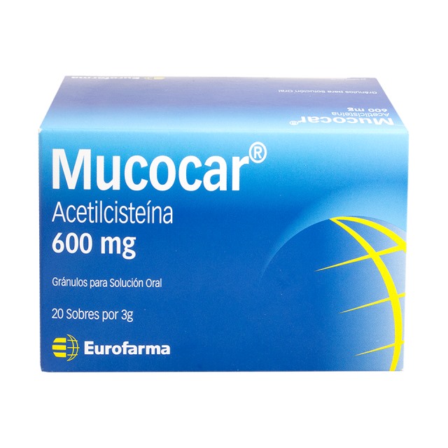 Mucocar 600mg/3g Gránulos para solución Oral - Mifarma