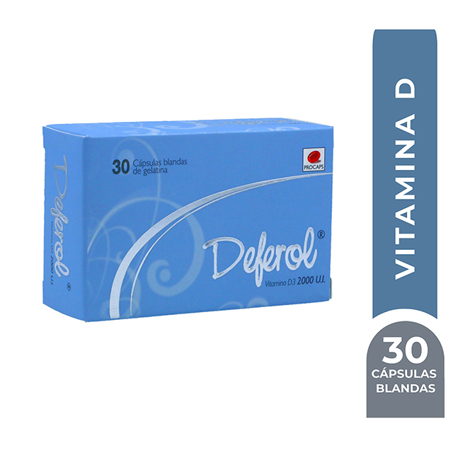 Vitamina D 2000UI Deferol Cápsula Blanda - Mifarma
