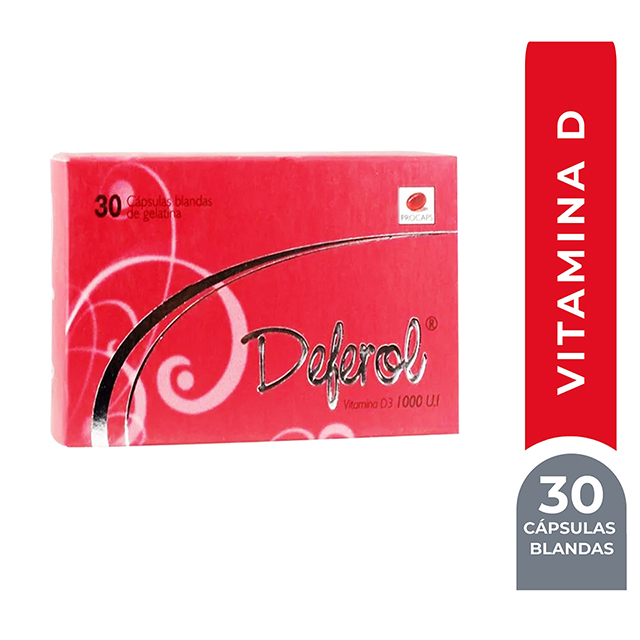 Vitamina D 1000UI Deferol Cápsula Blanda - Mifarma