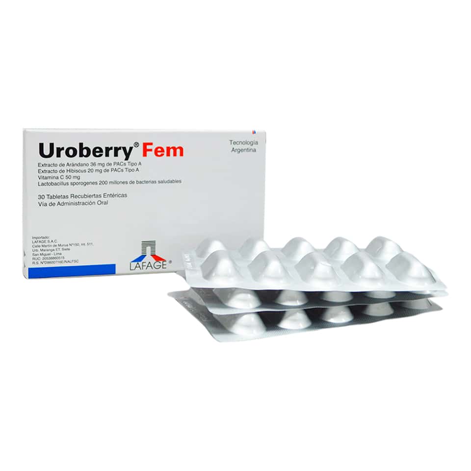 Uroberry Fem Tableta | Inkafarma