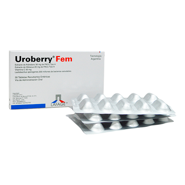 Uroberry Fem Tableta - Mifarma