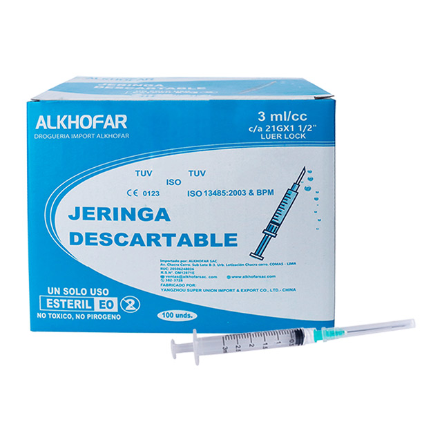 Jeringa Descartable 3ml C/A 21G x1 - Mifarma