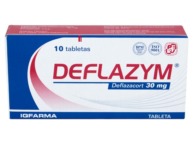 Deflazym 30 mg Tableta 10 UN - Mifarma