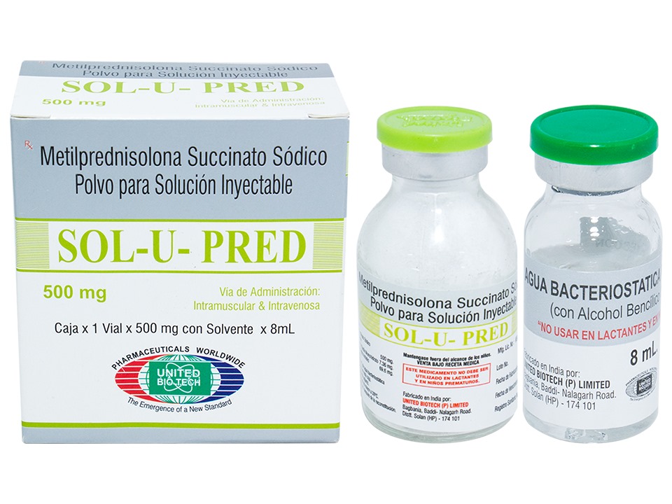 Sol-U-Pred 500 mg, Polvo para Inyectable | Inkafarma