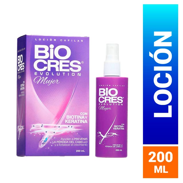 Loción Capilar Biocres Evolution Mujer 200 ML - Mifarma