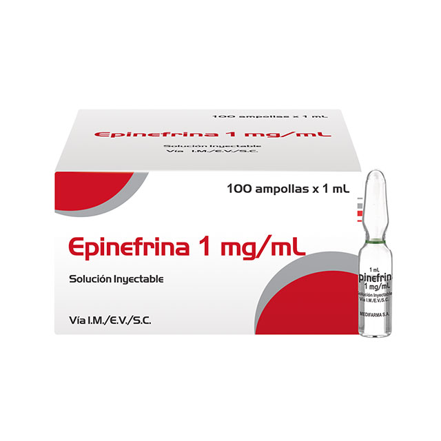 Epinefrina MED 1mg/ml Inyectable - Mifarma