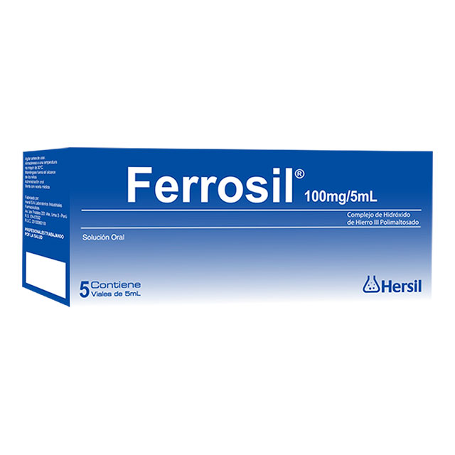 Ferrosil 100mg/5ml Solución oral - Mifarma