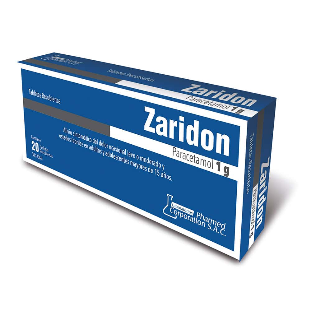 Zaridon 1g Tableta Recubierta | Inkafarma
