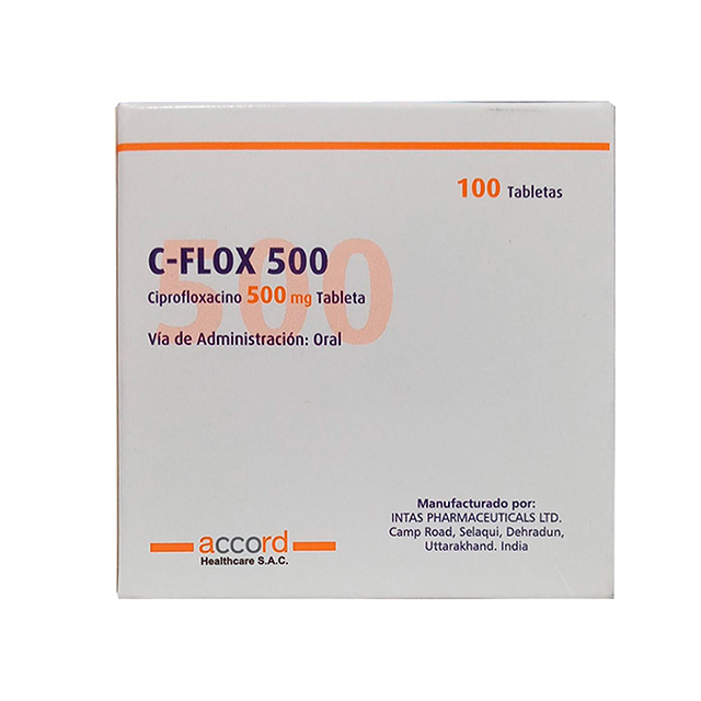 C-Flox 500 500mg Tableta Recubierta - Mifarma