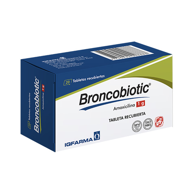 Broncobiotic 1g Tableta Recubierta - Mifarma