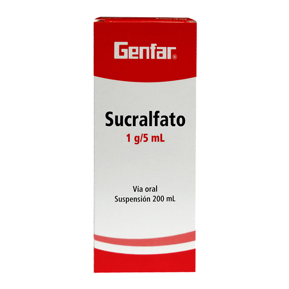 Sucralfato GEF 1g/5ml Suspensión Oral | Inkafarma
