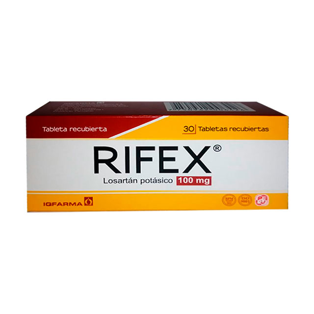 Rifex 100mg Tableta Recubierta - Mifarma