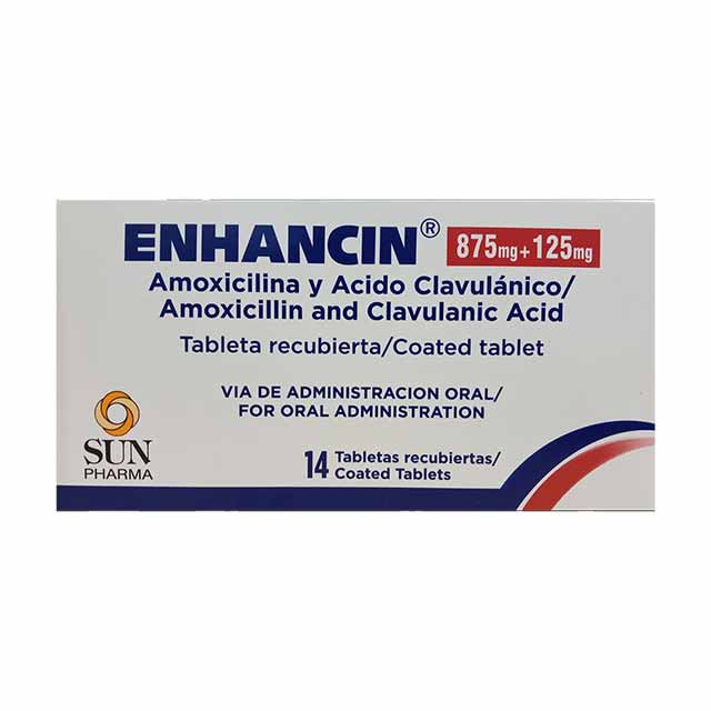Enhancin 875-125mg Tableta recubierta - Mifarma