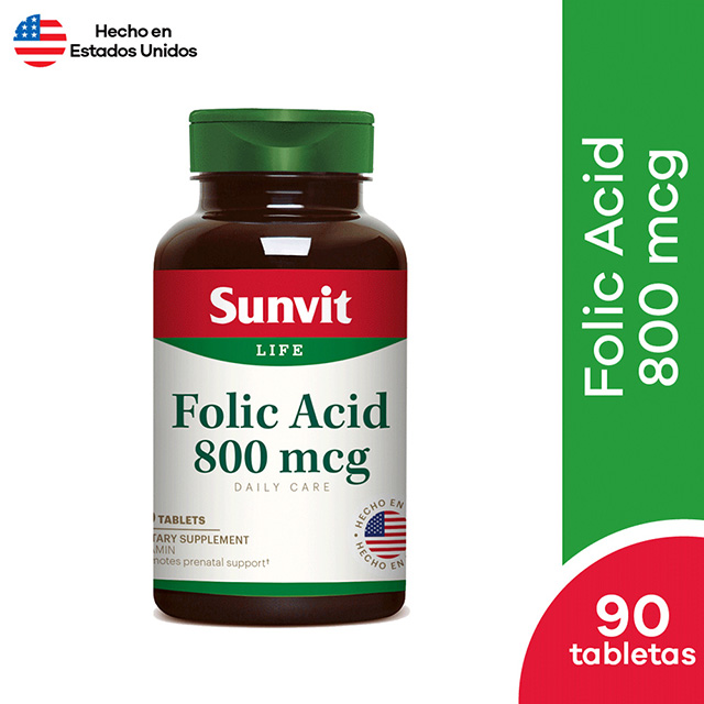 Sunvit Folic Acid 800 mcg Tableta - Mifarma