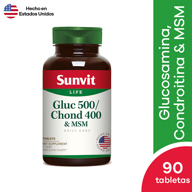 Sunvit Gluc 500/Chond 400& MSM - Mifarma