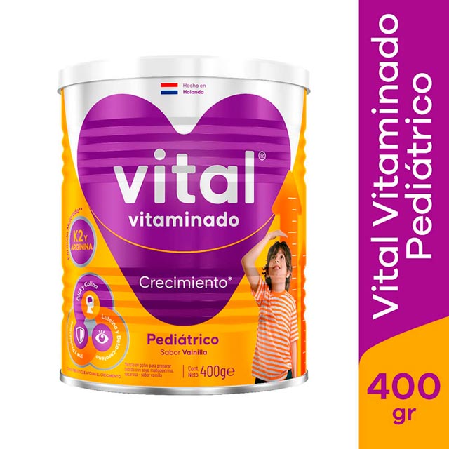 Vital Vitaminado Pediátrico 400g vainilla - Mifarma