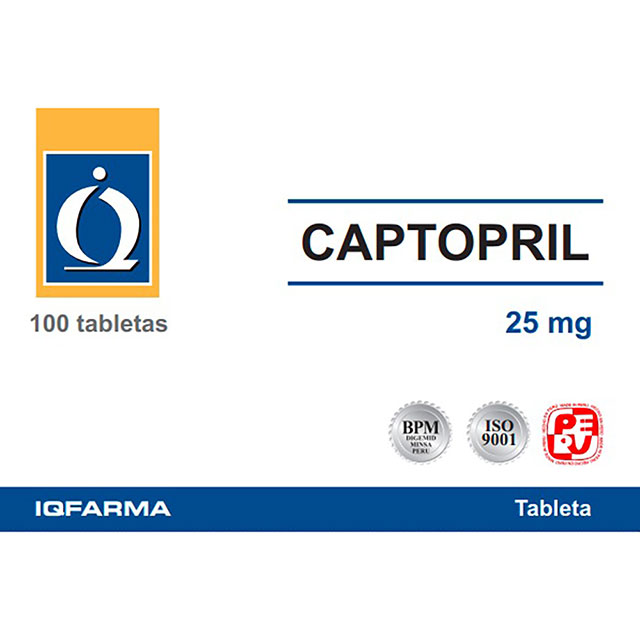 Captopril 25mg Tableta - Mifarma