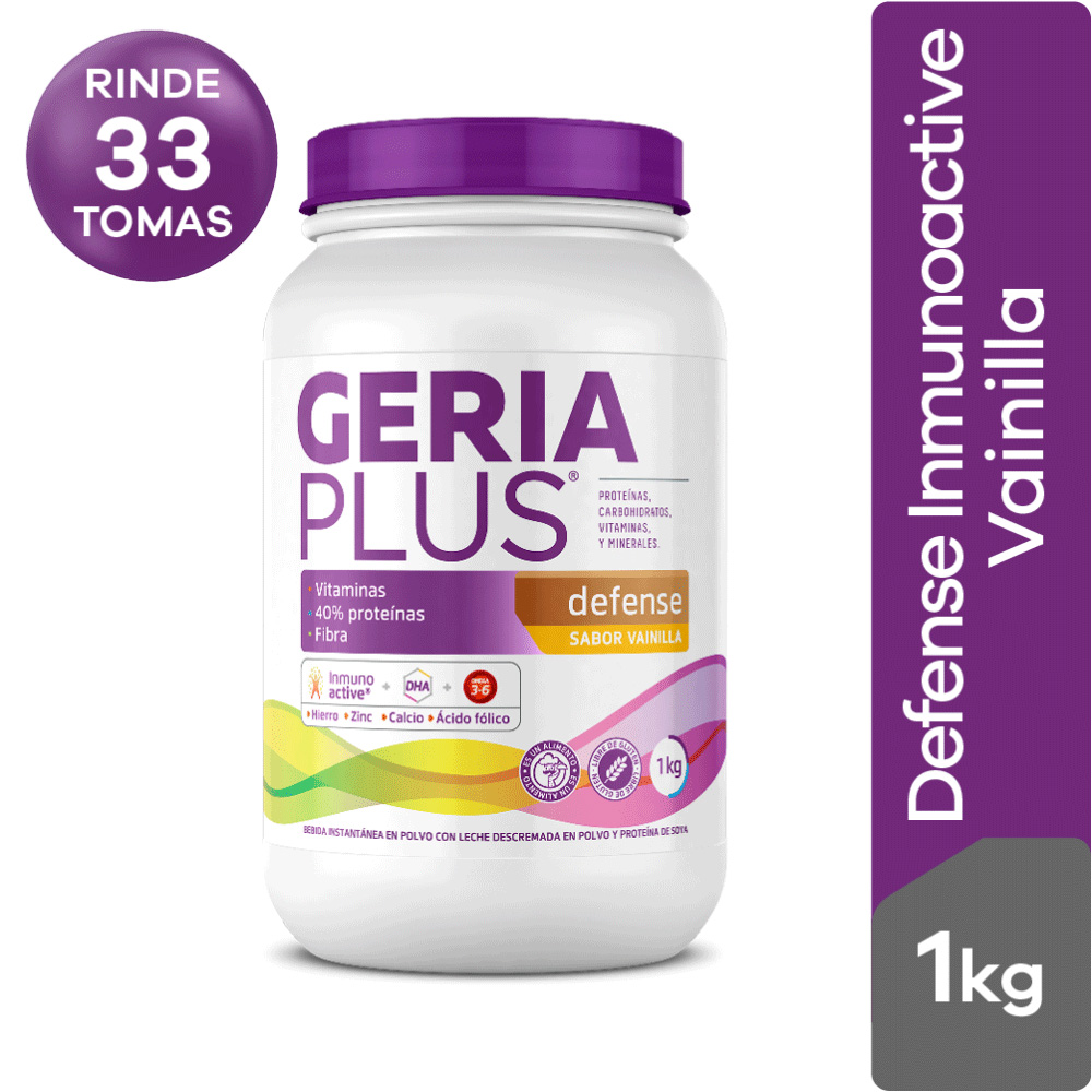 Geriaplus Inmunoact Polvo Sabor vainilla 1kg | Inkafarma