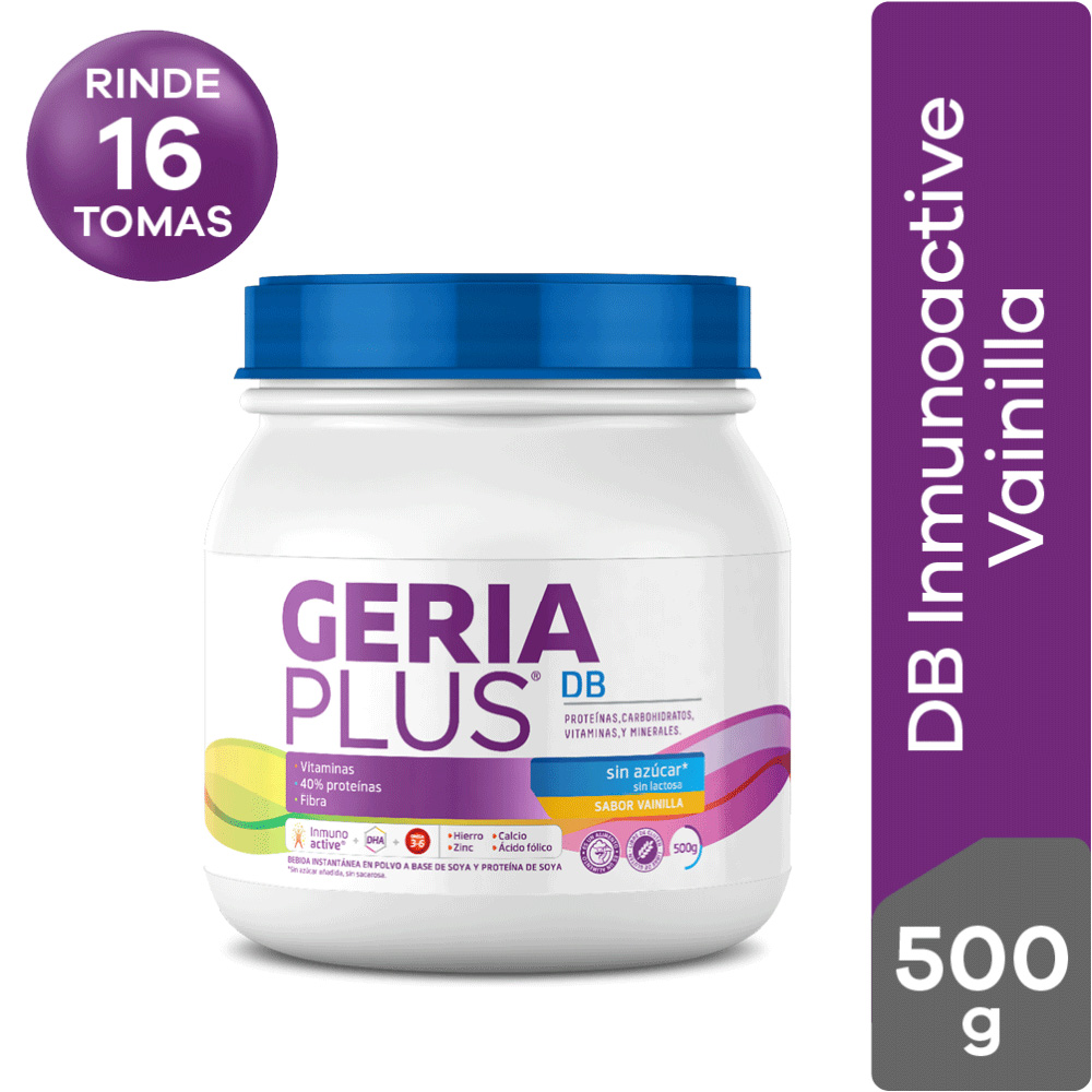 Geriaplus DB Inmunoact Polvo Sabor vainilla 500g | Inkafarma