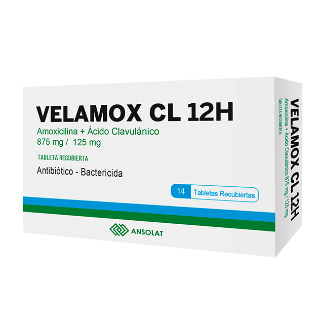 Velamox CL 12 H Tableta recubierta - Mifarma