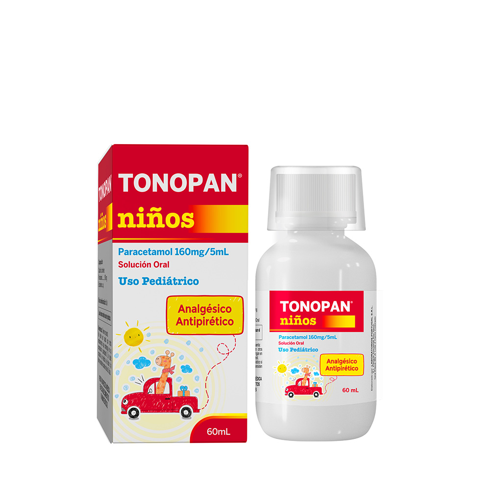 Tonopan Niños 160 mg/5ml Solución oral | Inkafarma