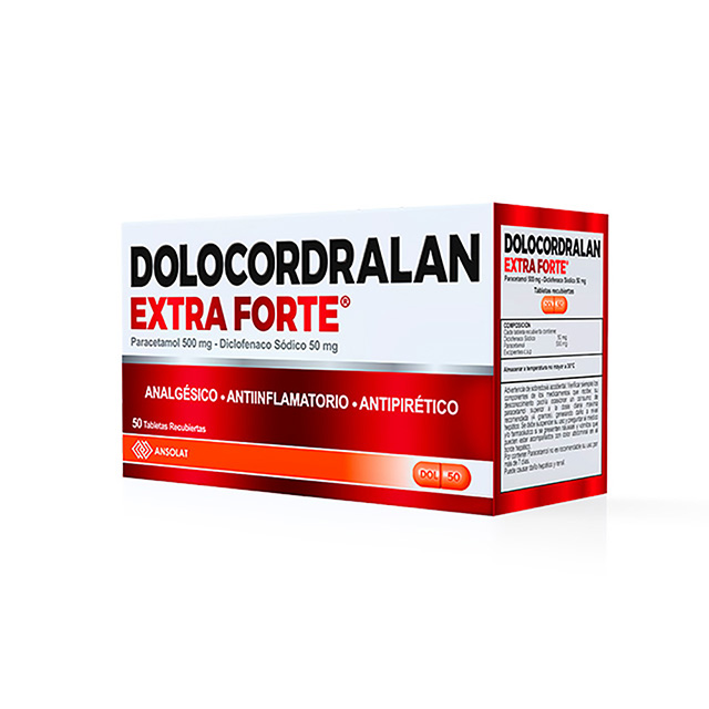 Dolocordralan extra forte Tabletas - Mifarma