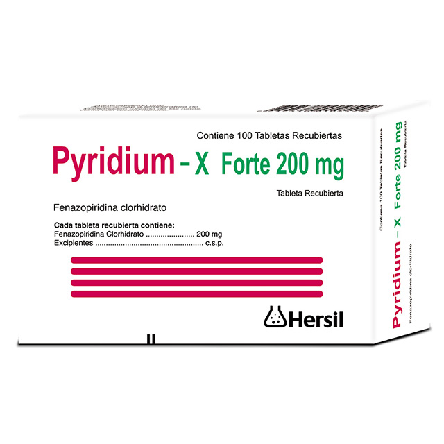 Pyridium-X forte 200mg Tableta recubierta - Mifarma