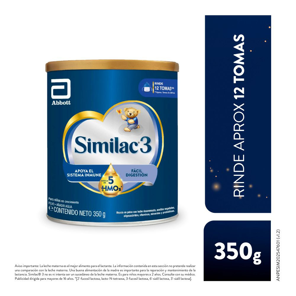 Similac 3 con mezcla de 5HMOs 350g | Inkafarma